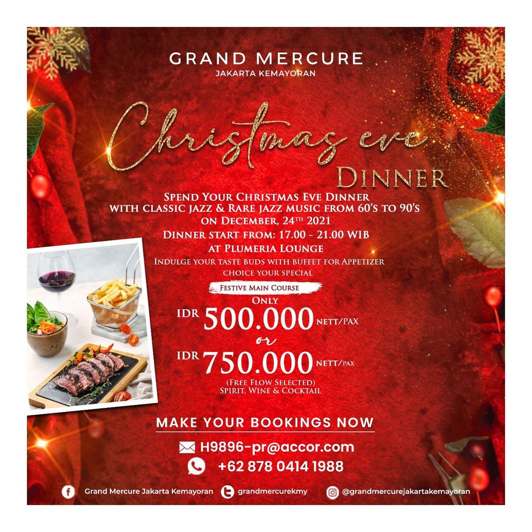 PAKET NATAL & TAHUN BARU GRAND MERCURE JAKARTA KEMAYORAN - Kelanamakan.com